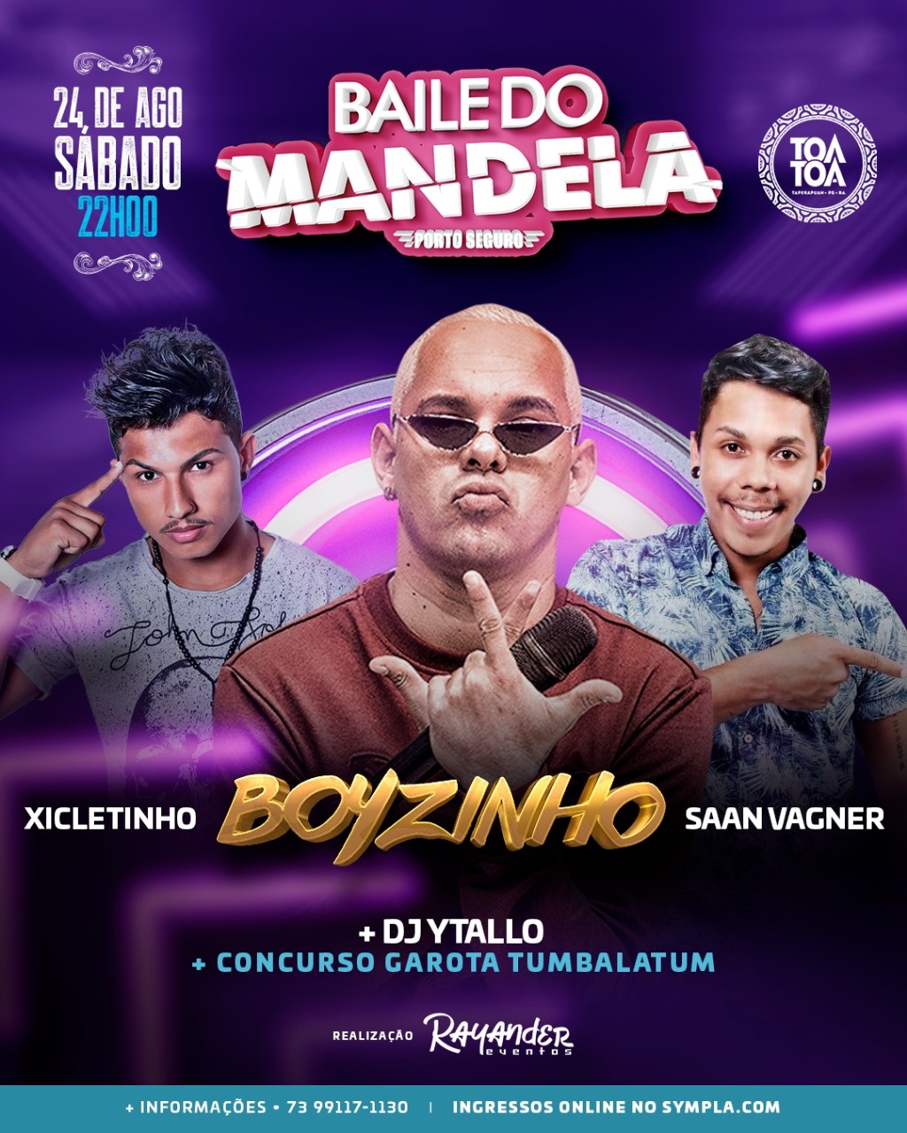 BAILE DO MANDELA TRIP SOUND - BOYZINHO em Porto Seguro - 2023 - Sympla