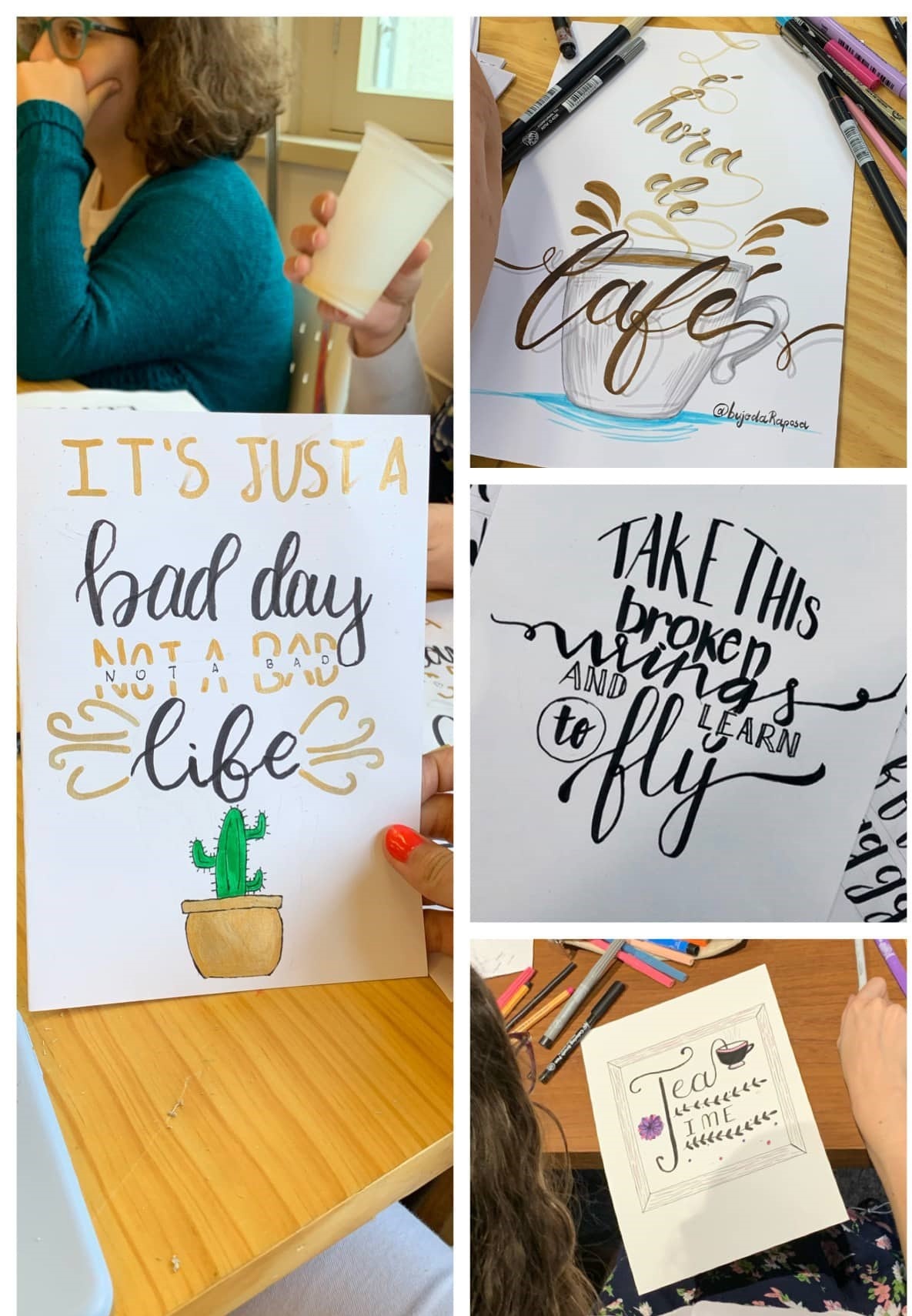 5ª turma: Workshop de Introdução ao Lettering e Caligrafia com BrushPen ...
