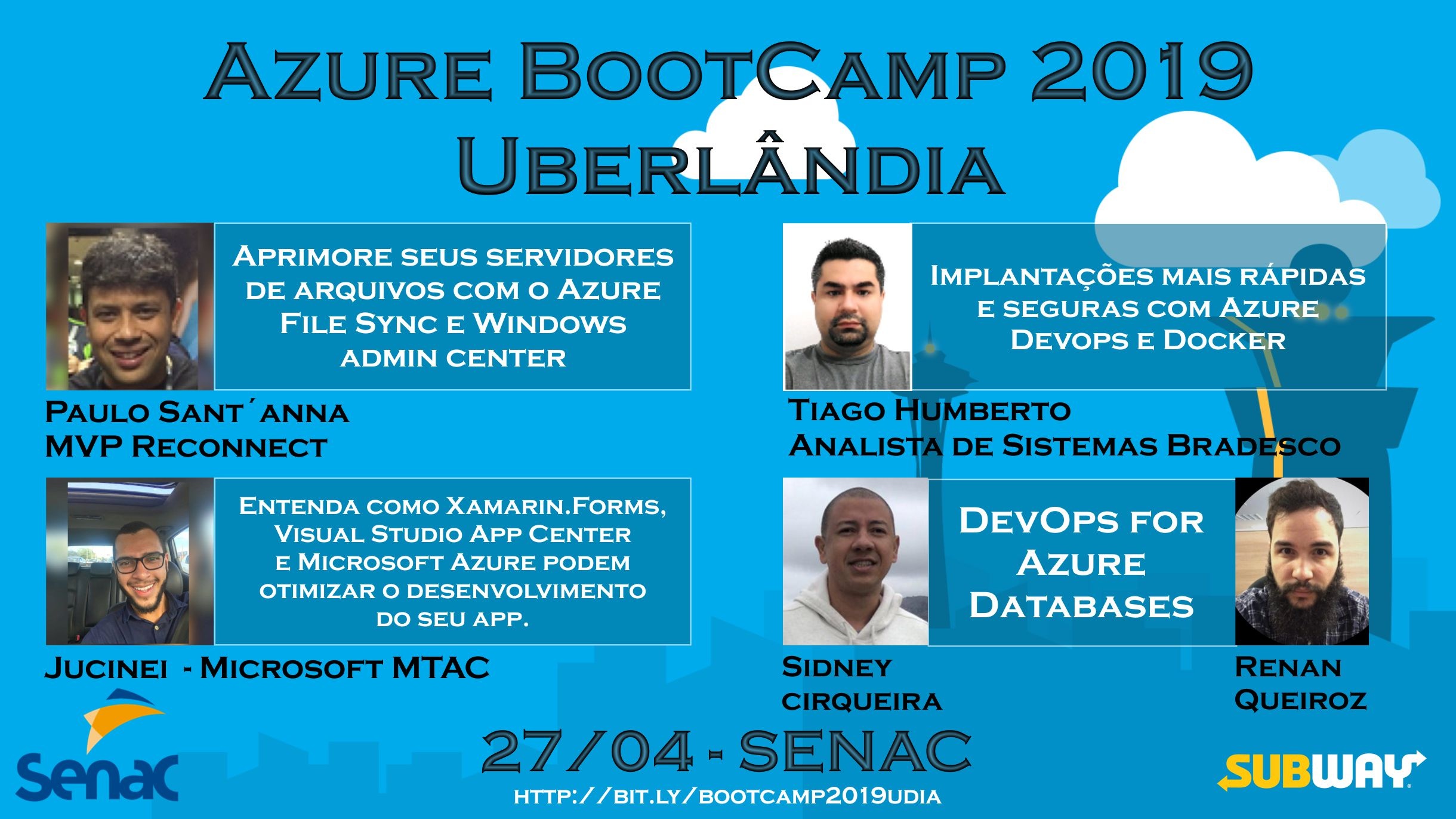 Azure BootCamp 2019 Uberlândia em Uberlândia - Sympla