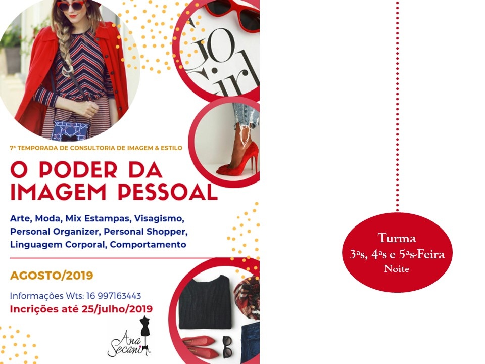 O PODER DA IMAGEM PESSOAL - TURMA NOITE - Consultoria de Imagem em ...