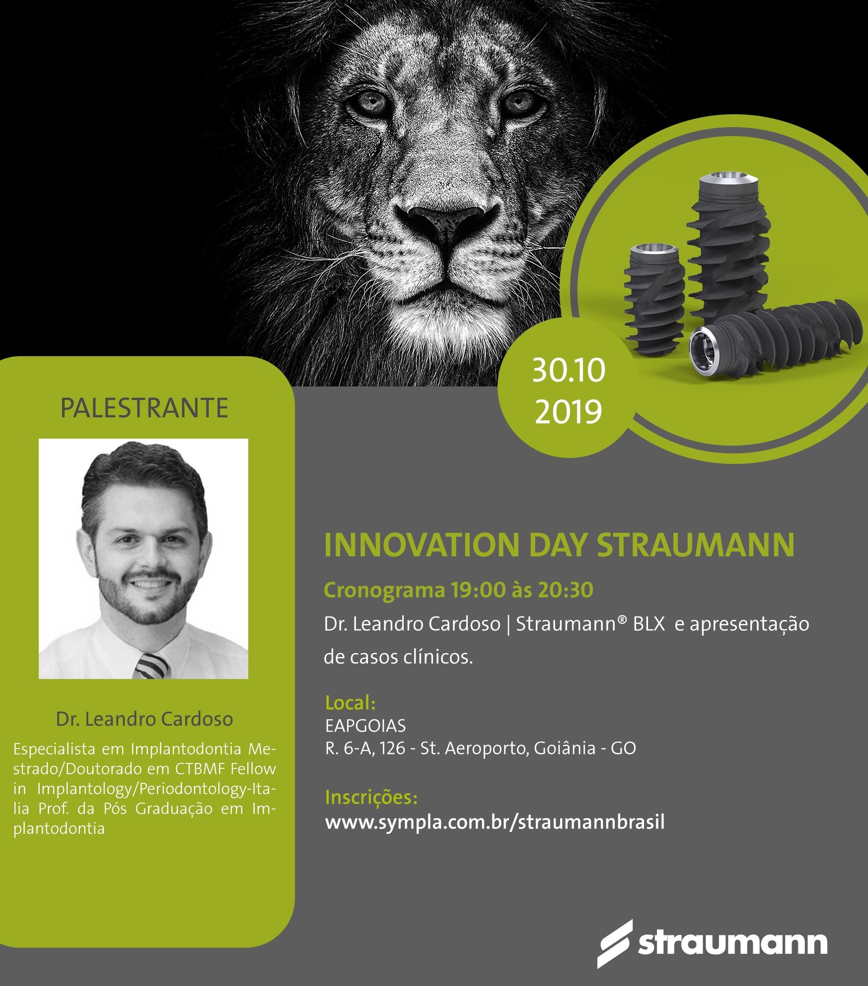 INNOVATION DAY STRAUMANN - GOIÂNIA em Goiânia - Sympla